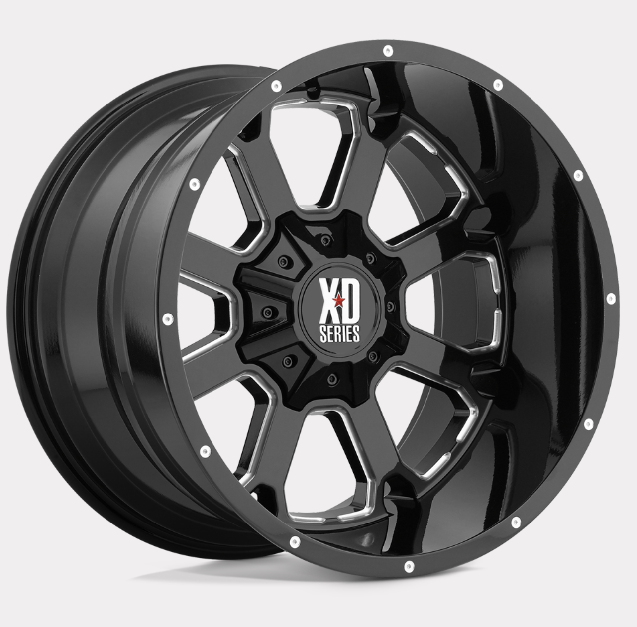SC WHEELS - XD825 Buck 25 Glanzschwarz